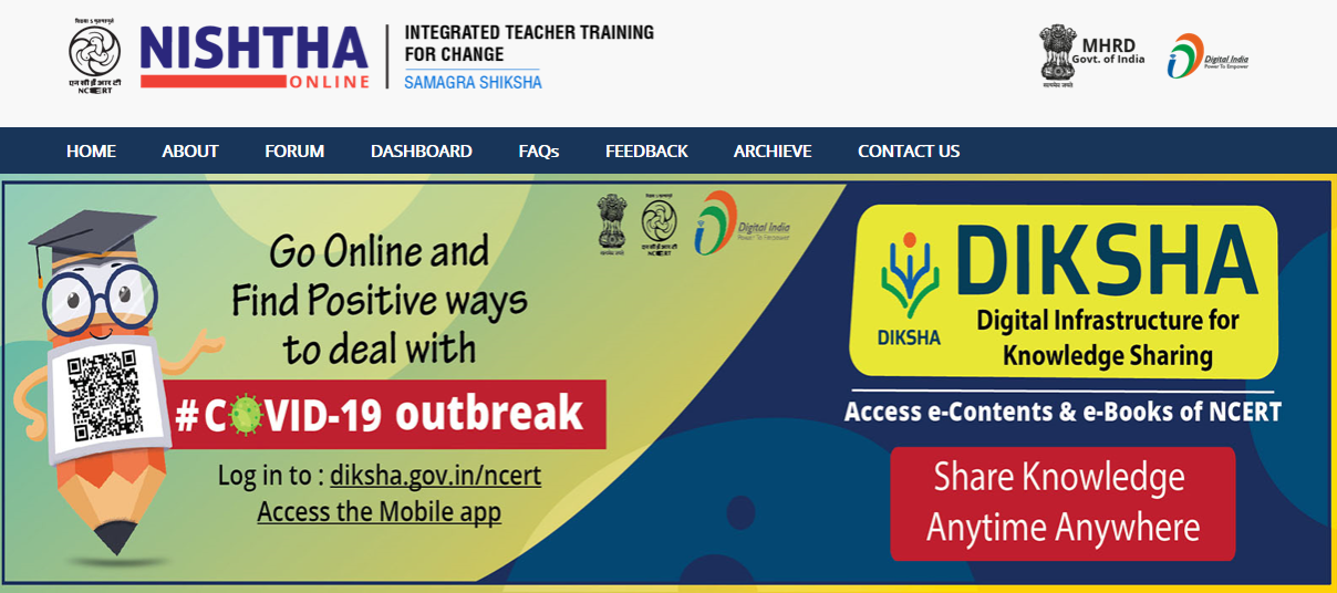 NISHTHA - working for teacher development | VB Portal